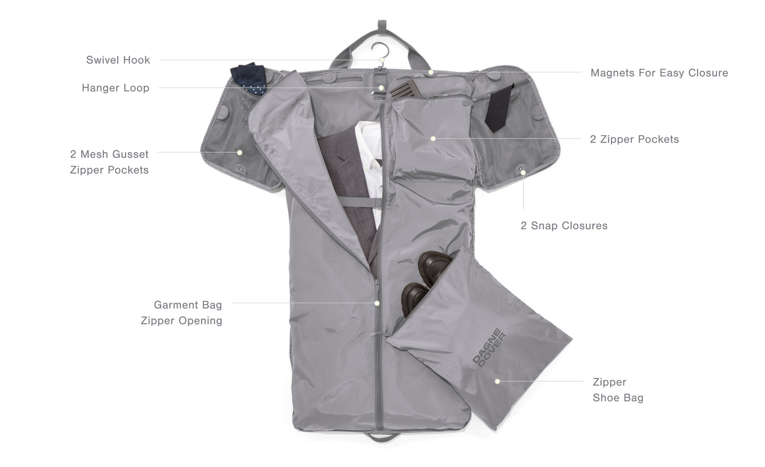 Garment Duffel Bag for Travel | Monaco Weekender Bag