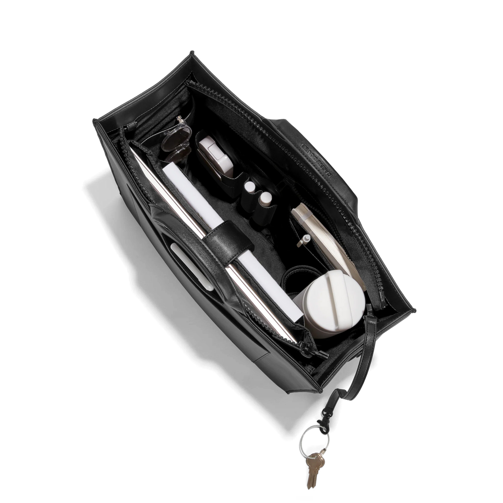Daily Tote Bag: Vegan Leather Tote | Black or Brown Work Tote Bag