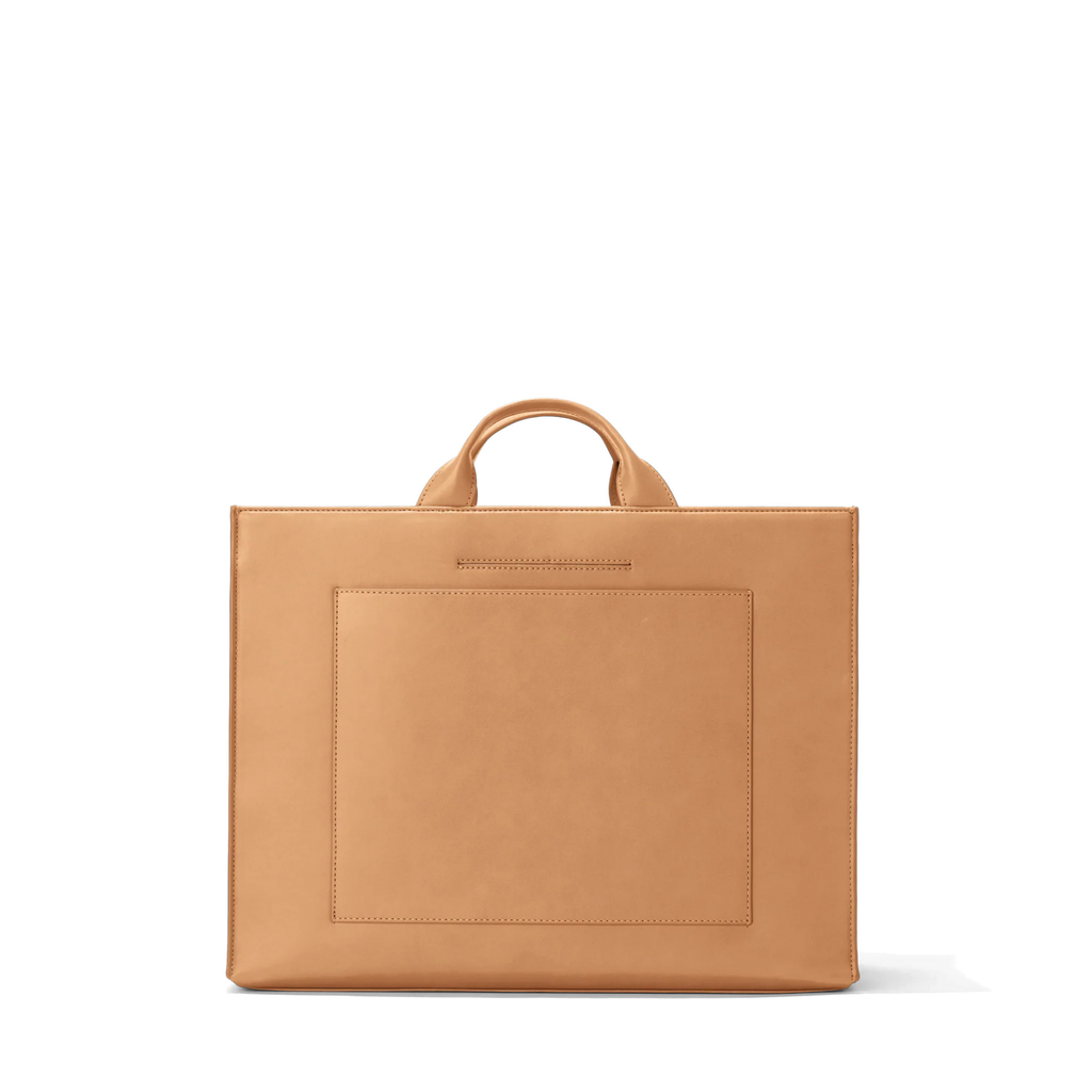 Daily Tote Bag: Vegan Leather Tote | Black or Brown Work Tote Bag