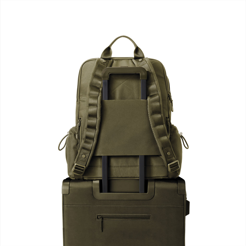 Brooklyn Flap Top Backpack - Travel Carry On Laptop Backpack