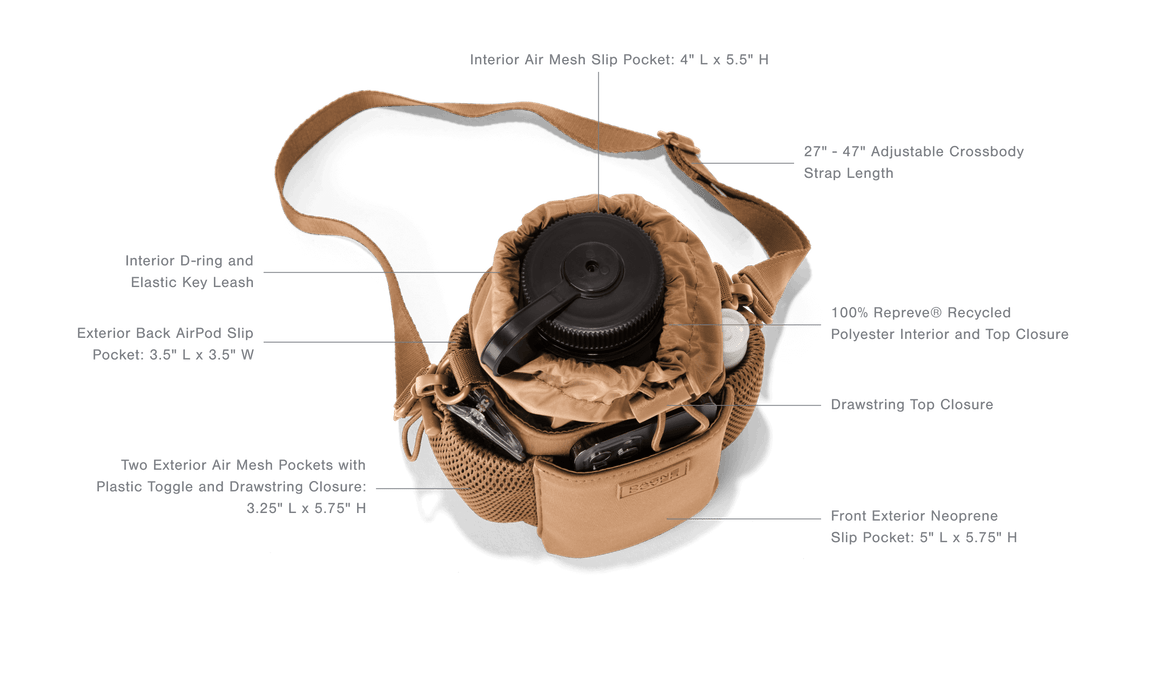 Neoprene Bottle Sleeve - Sloan Water Bottle Sling | Dagne Dover